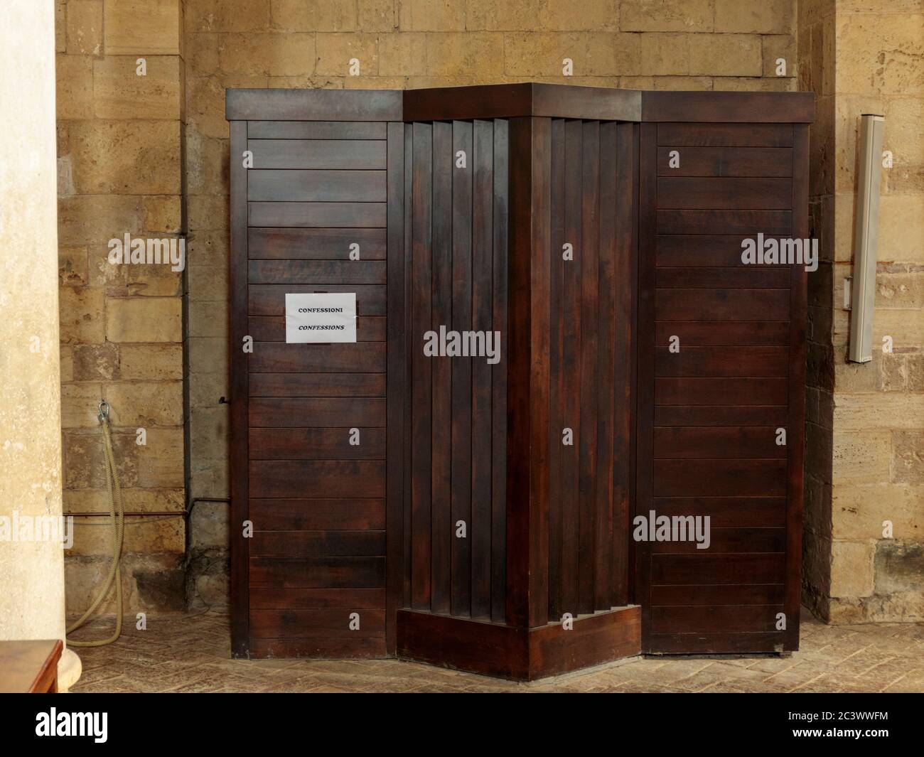 Confession box christianity hi-res stock photography and images - Alamy