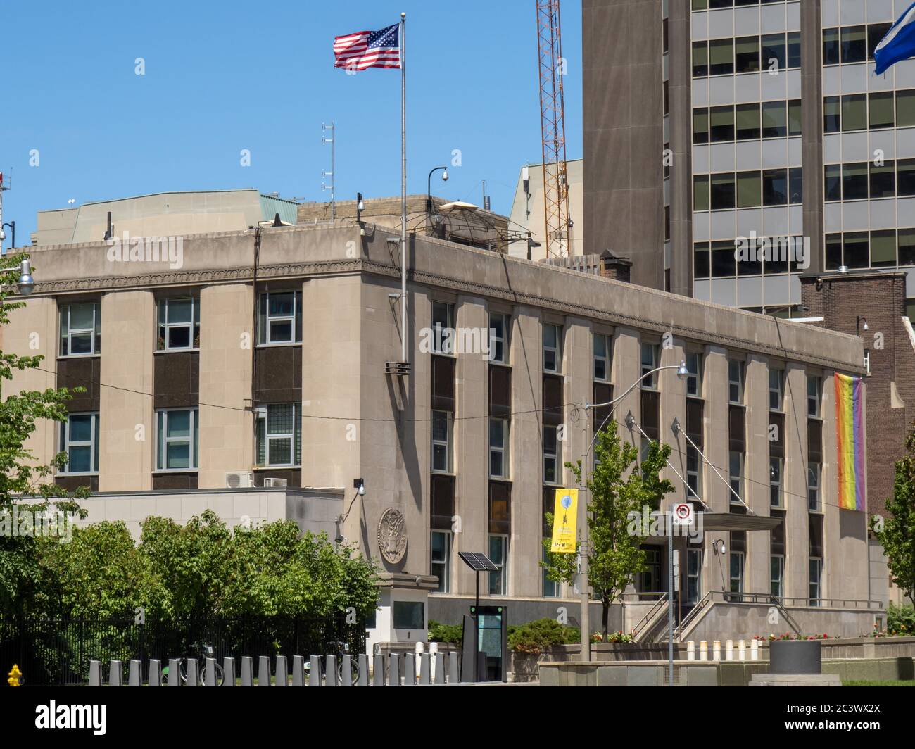 Toronto, Canada, June 14, 2020; The American consulate on University ...