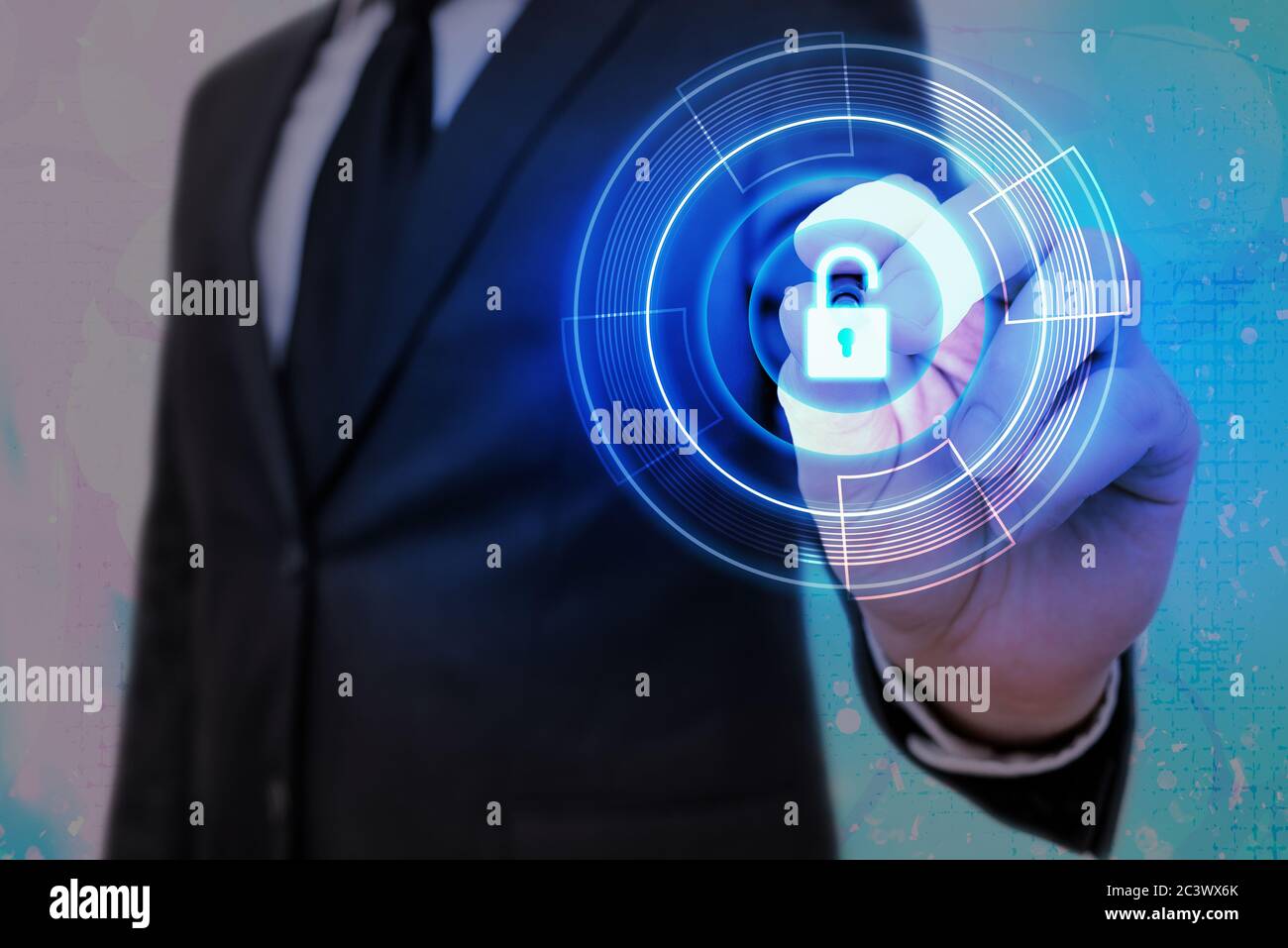 Graphics Padlock For Web Data Information Security Application System ...