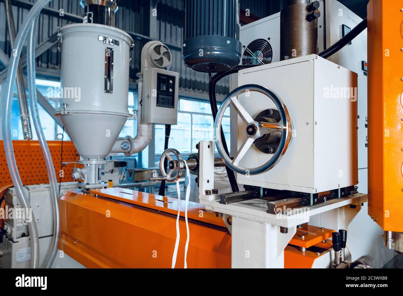 Inside the new factory manufacturing electrical cable. Cable production ...