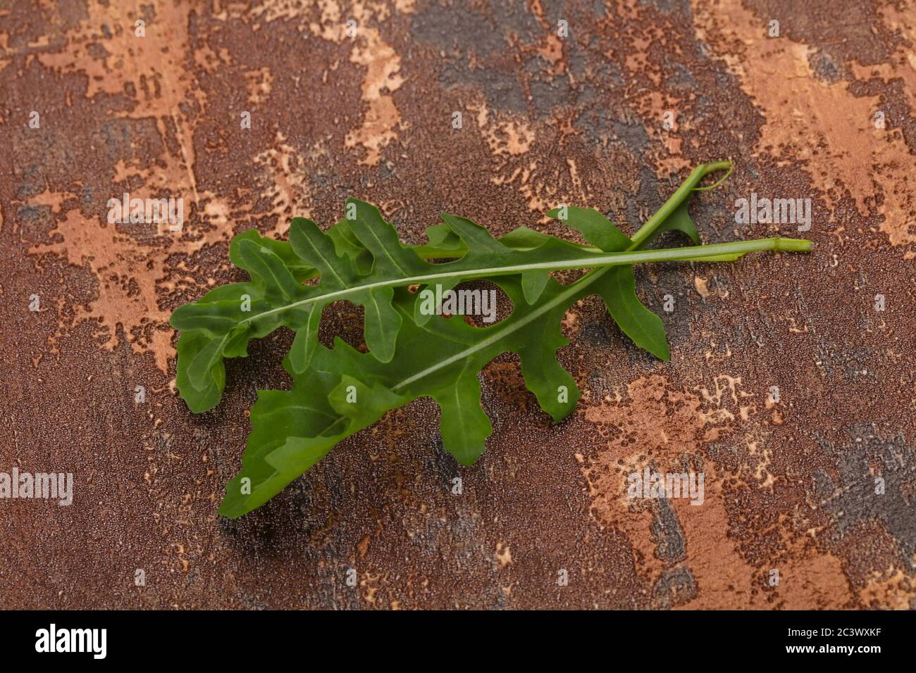 Green fresh ripe Rocket leaves Stock Photo - Alamy
