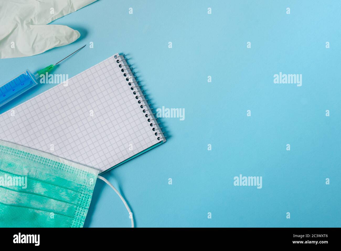 Set of Medical Equipment With Notepad For Health Condition Assessment ...