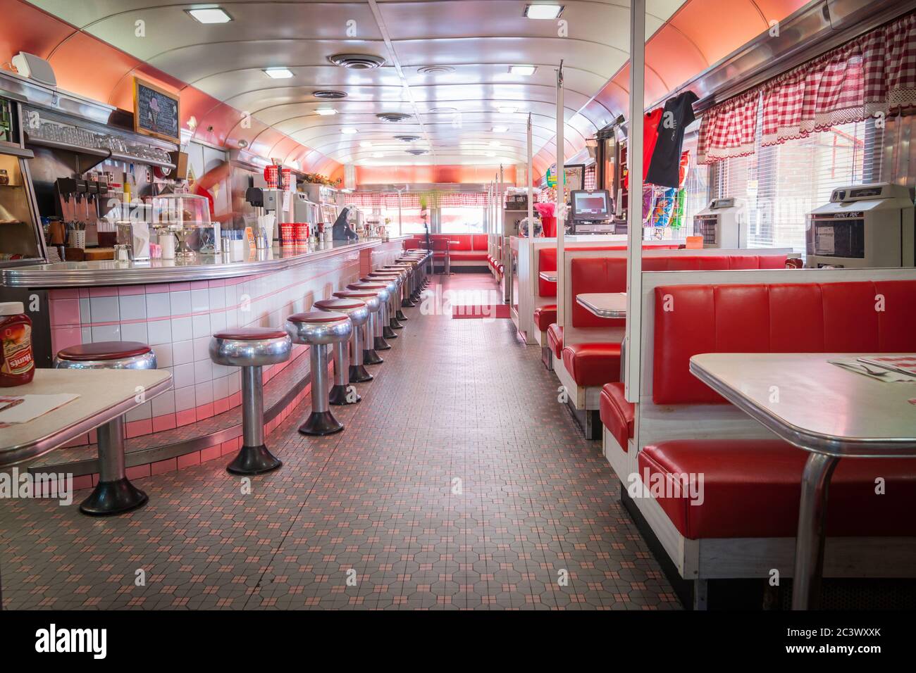 Diner interior design building hi-res stock photography and images - Alamy
