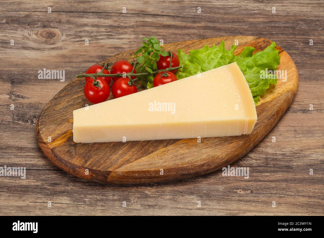 Italian traditional parmesan cheese triangle served salad Stock Photo ...
