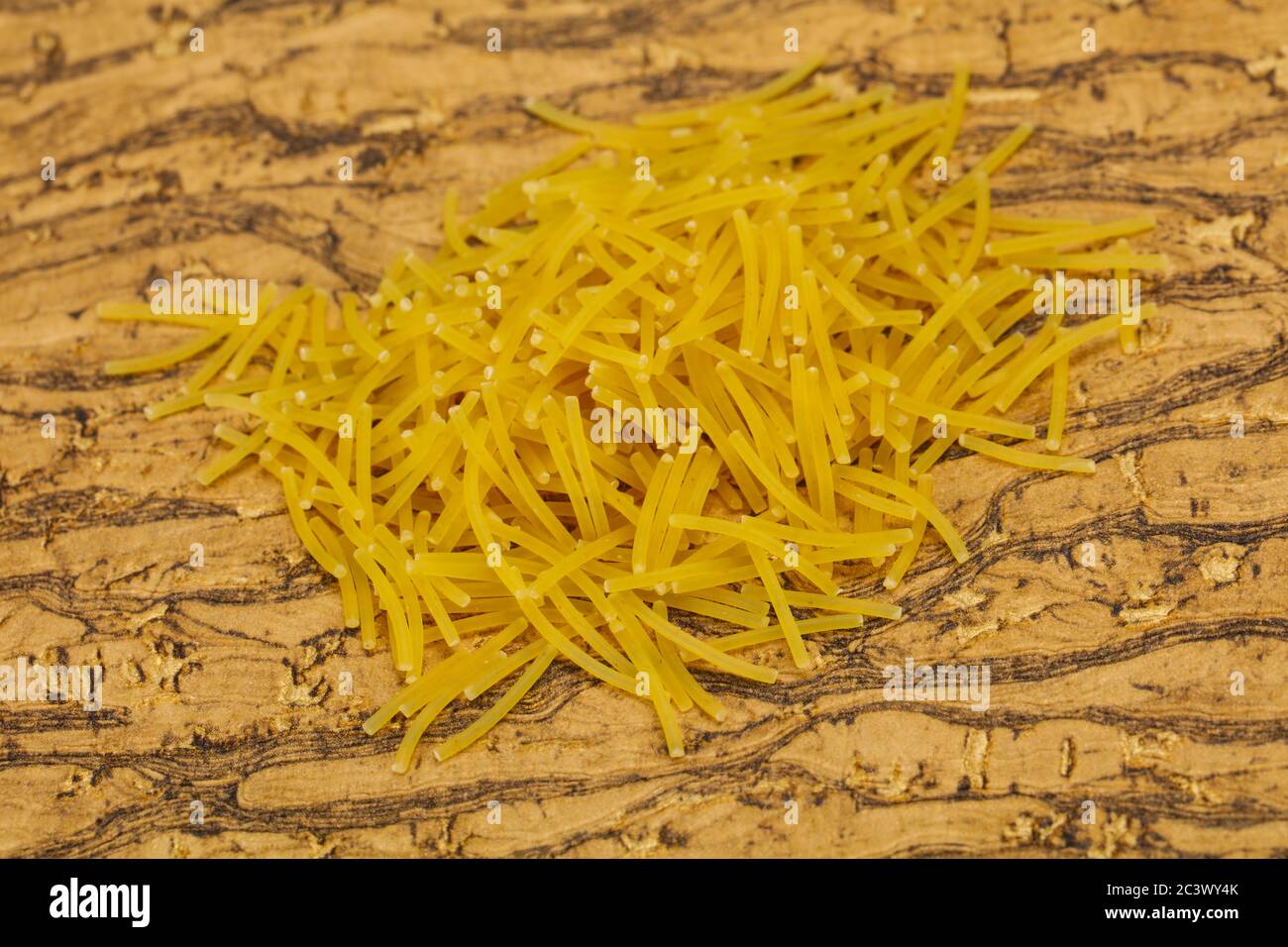 Dry raw vermicelli Italian pasta for cooking Stock Photo - Alamy