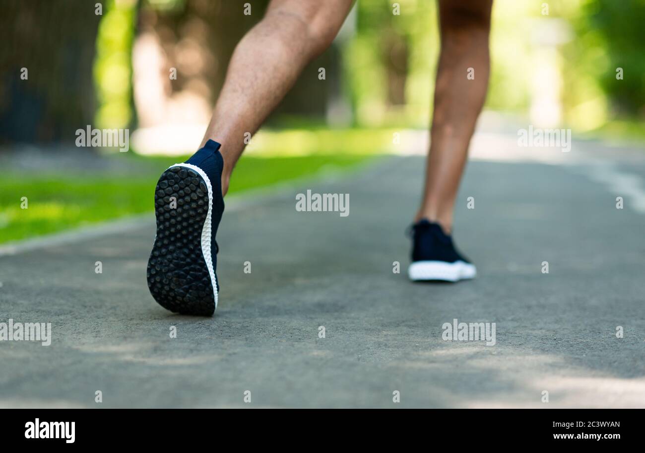 Track runner closeup hi-res stock photography and images - Alamy