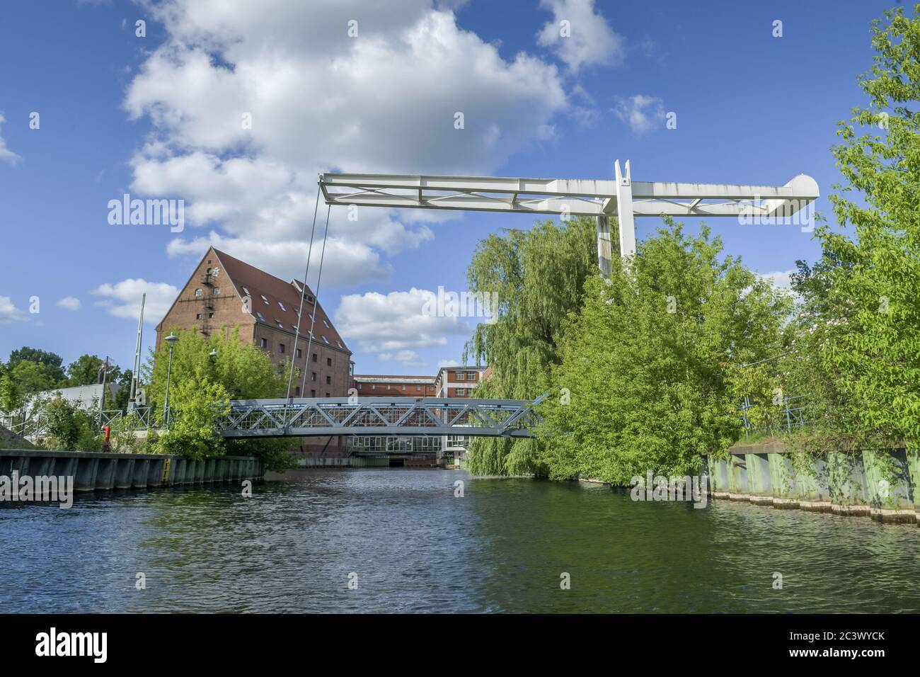 Drawbridge, Medical Park, Humboldt mill, Tegel, Reinickendorf, Berlin ...