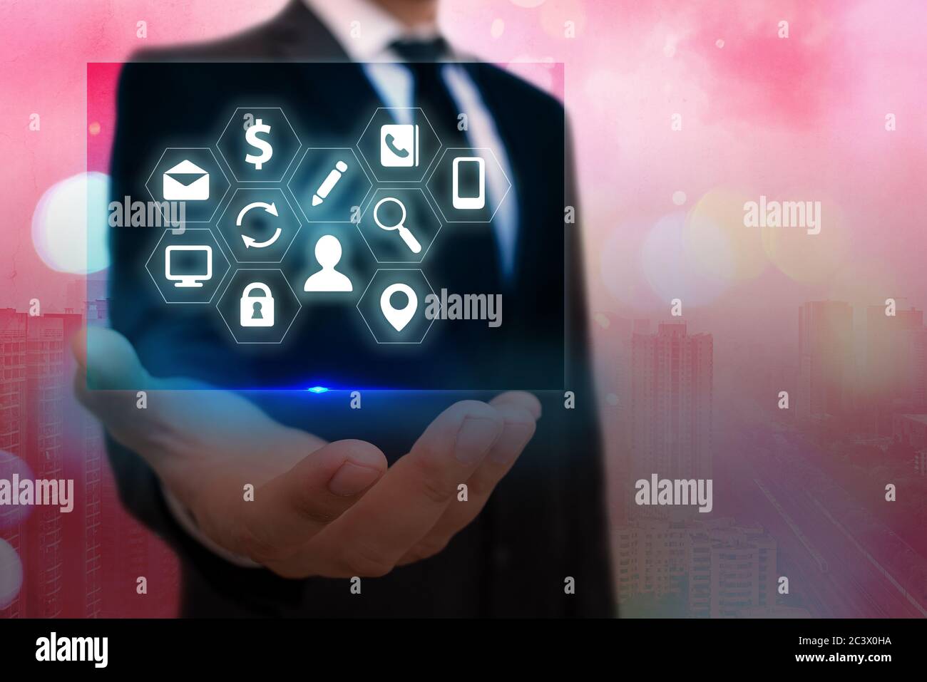 Information Digital Technology Network Connection Infographic Elements ...