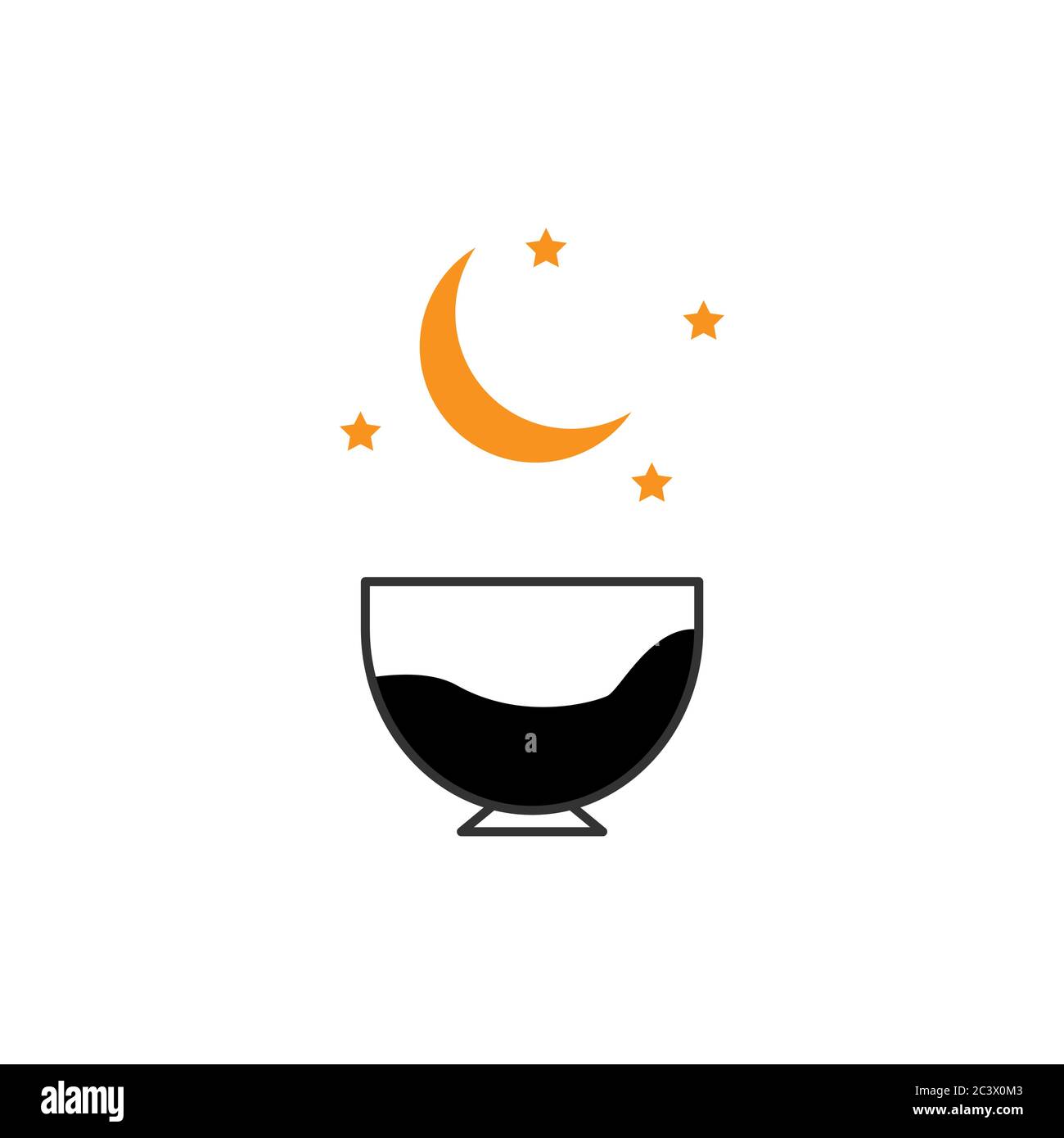 Night and coffee Stock Vector Images - Alamy