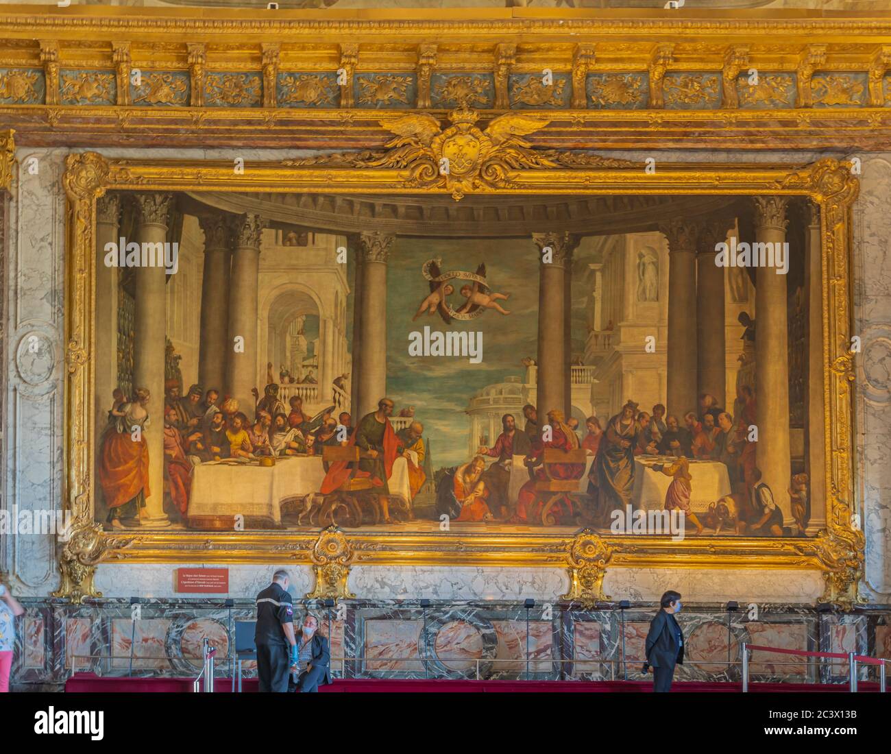 Versailles, France - 06 19 2020: Hercules Salon, inside the Castle of ...