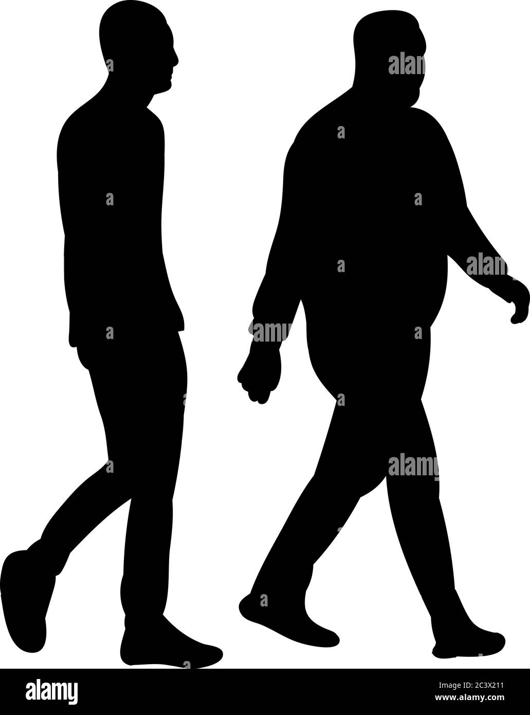silhouette people go Stock Vector Image & Art - Alamy