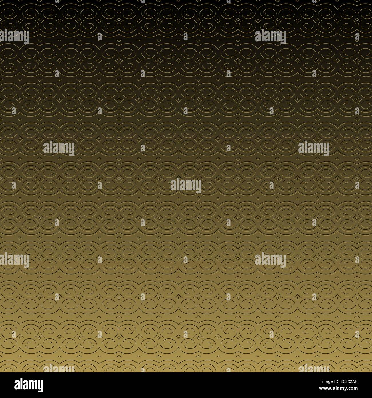 Gold pattern illustration, bas-relief effect with repeated geometric ...