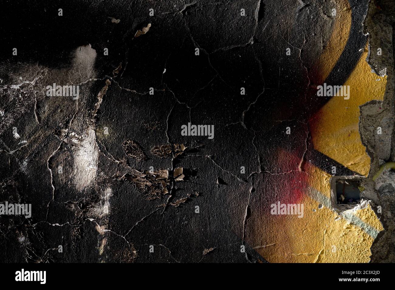 Old burned wall Stock Photo - Alamy