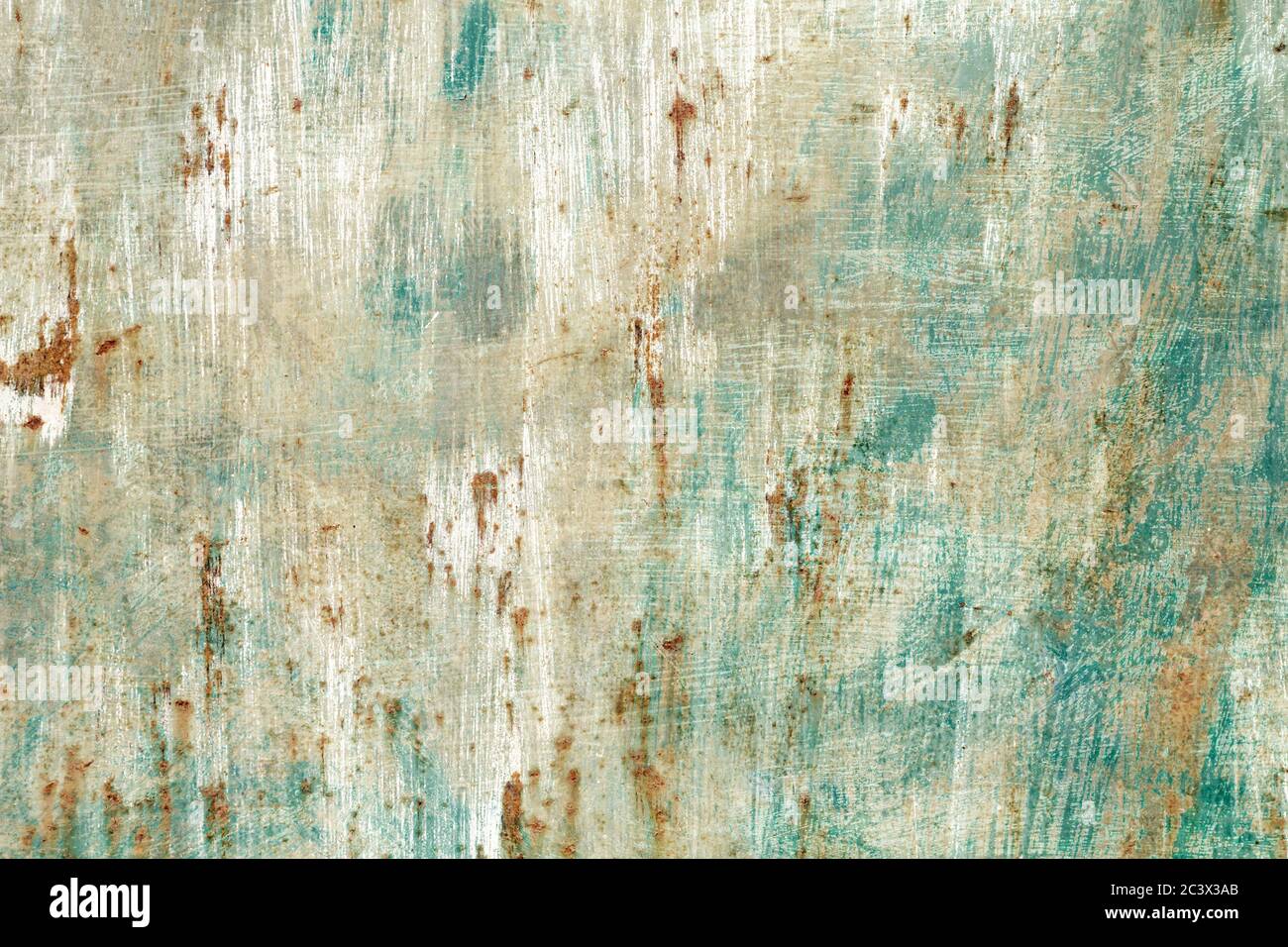 Old green rusty wall Stock Photo - Alamy