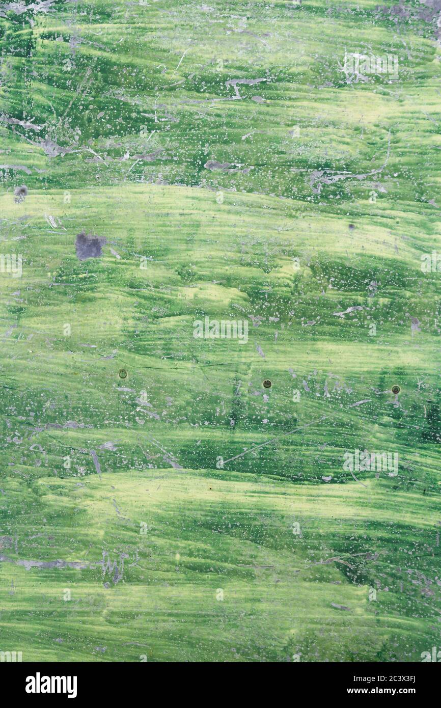 Old green rusty wall Stock Photo - Alamy