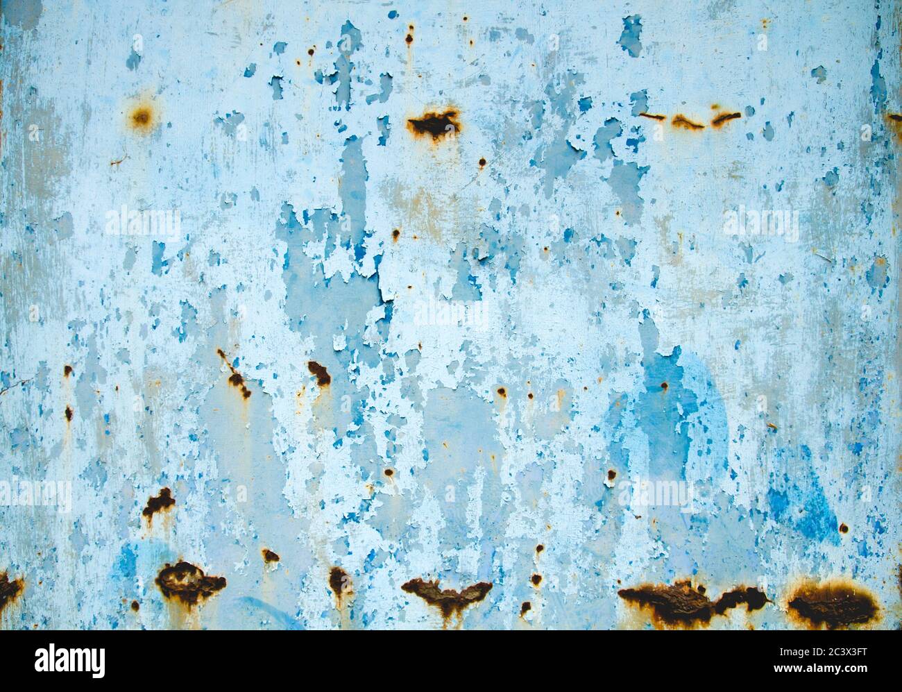 Old blue rusty wall Stock Photo - Alamy