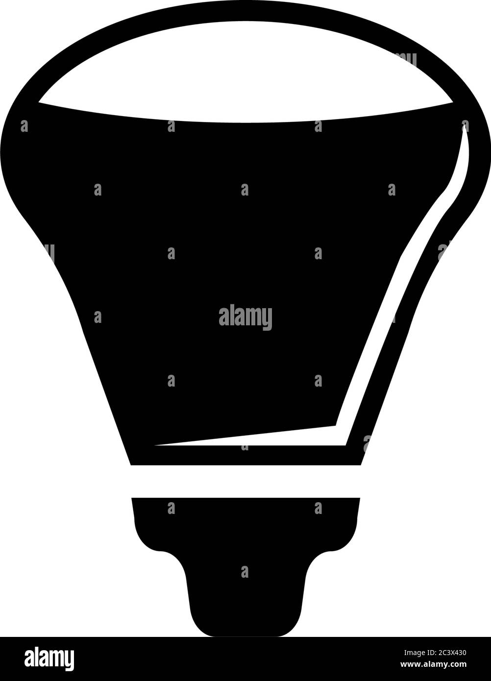 Led Light Bulb, Diode Eco Lamp, Lightbulb. Flat Vector Icon ...