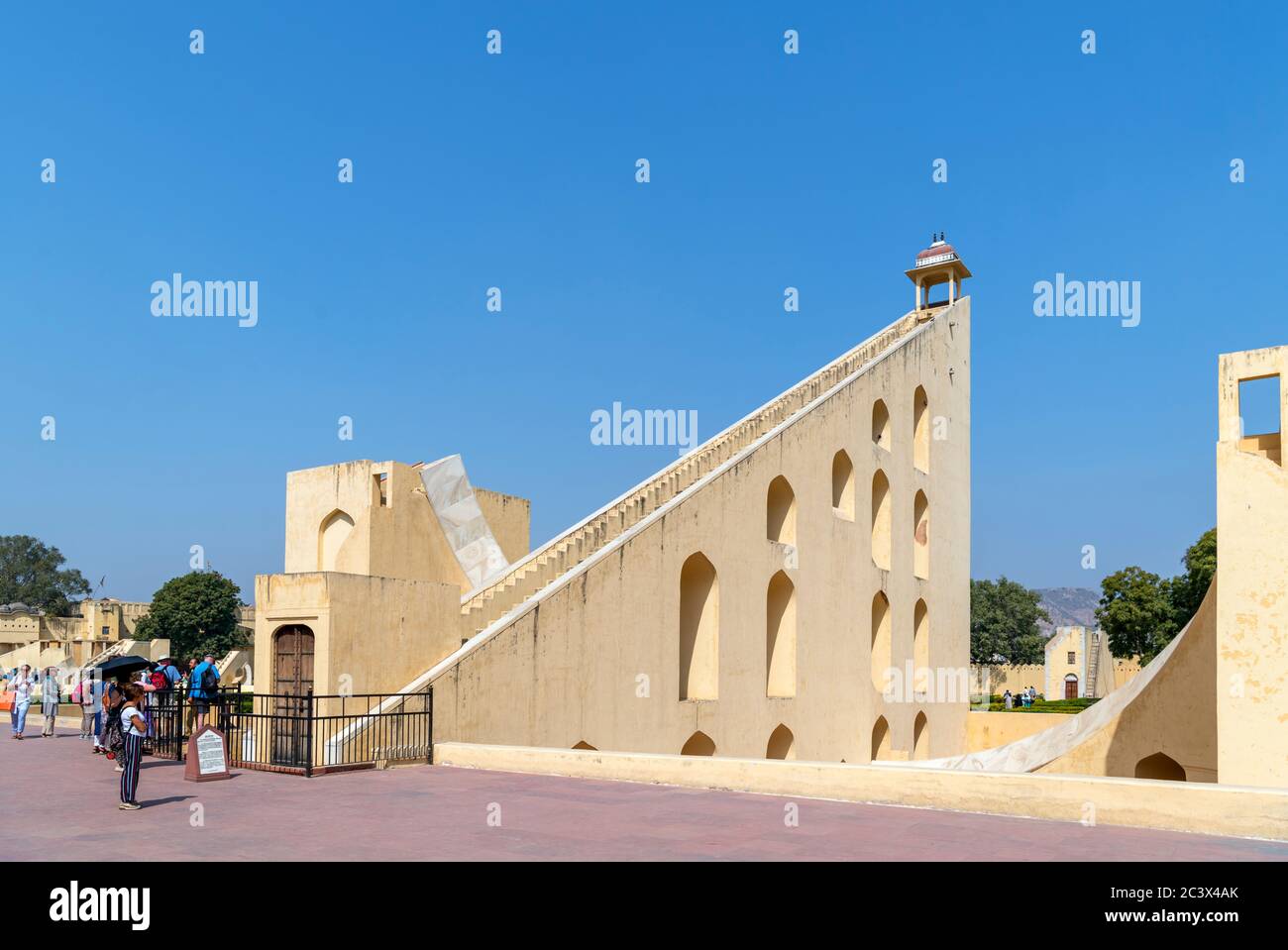 Vrihat Samrat Yantra (a giant sundial) at Jantar Mantar, a collection ...