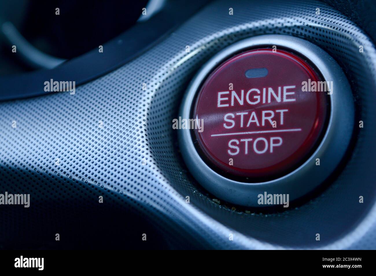 Luxury vehicles push to start ignition Stock Photo - Alamy