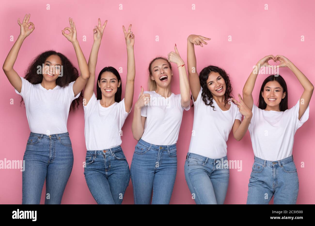 Group gesture hi-res stock photography and images - Alamy