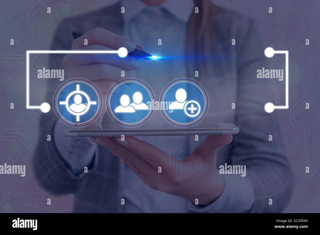 Information Digital Technology Network Connection Infographic Elements ...