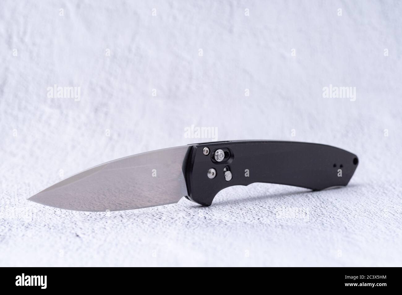 Elegant folding knife with a mirror blade. Very sharp knife with a ...