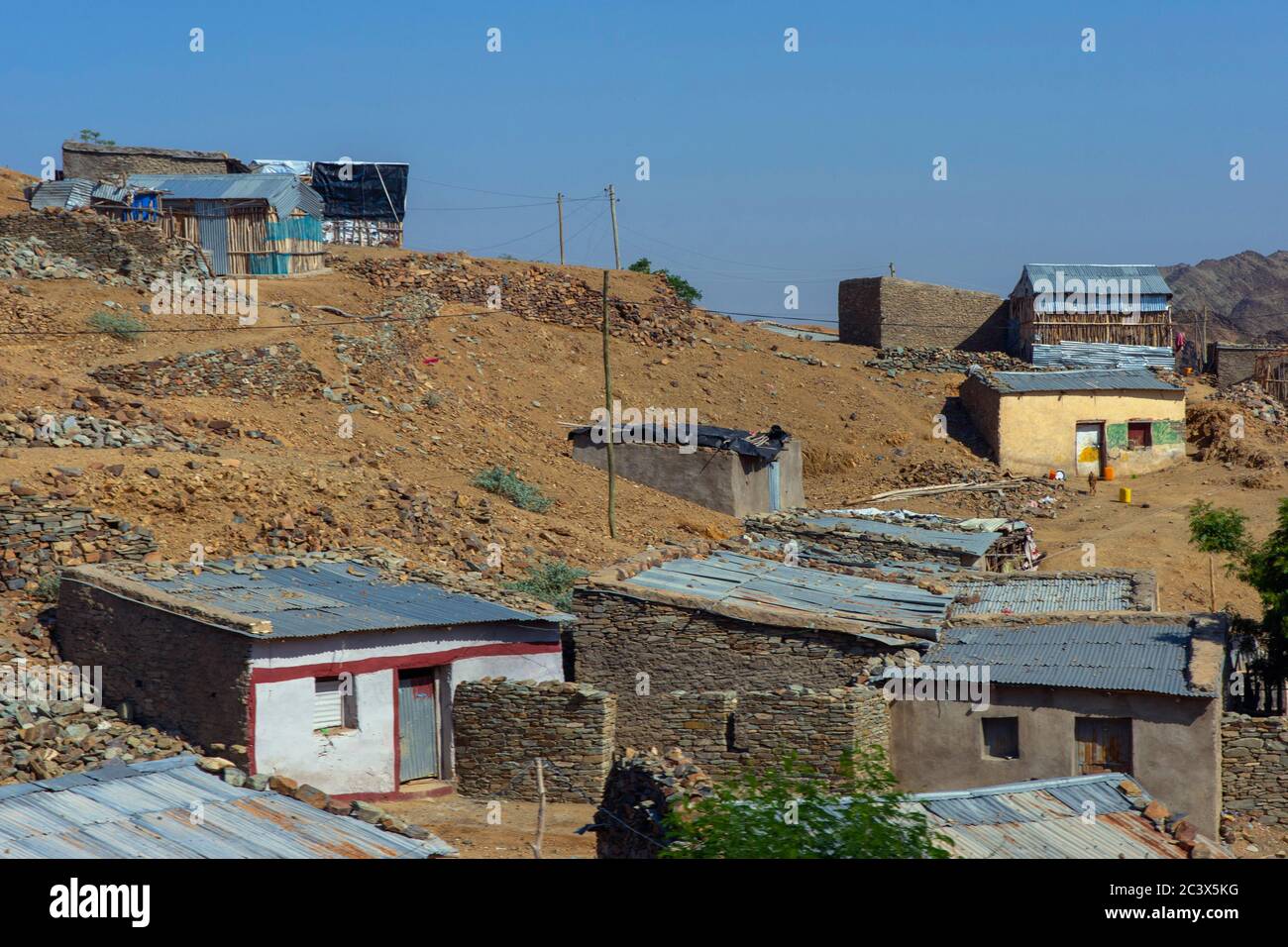 Basic houses in Hamedela village, Afar region, Ethiopia Stock Photo - Alamy