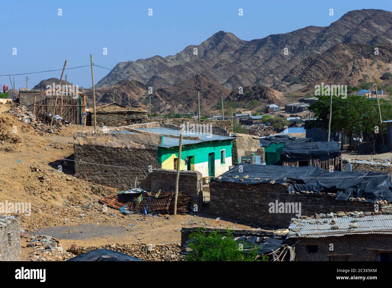 Basic houses in Hamedela village, Afar region, Ethiopia Stock Photo - Alamy