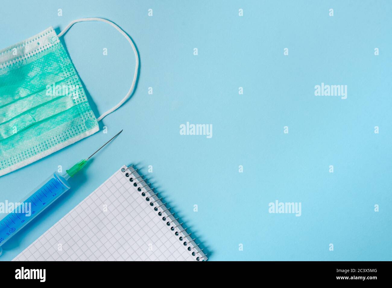 Set of Medical Equipment With Notepad For Health Condition Assessment ...