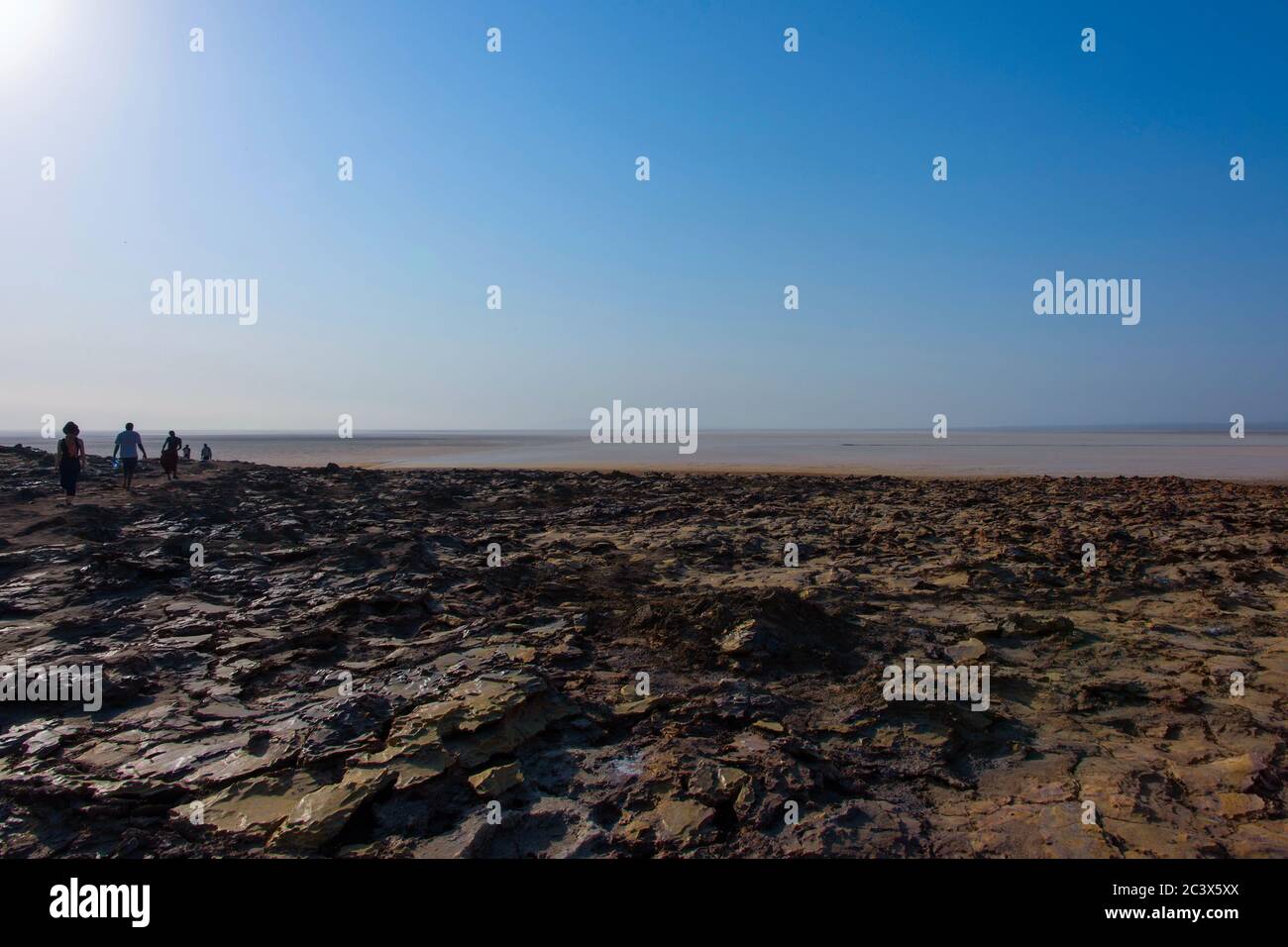 Infinite depression landscape of Danakil desert, Ethiopia Stock Photo ...