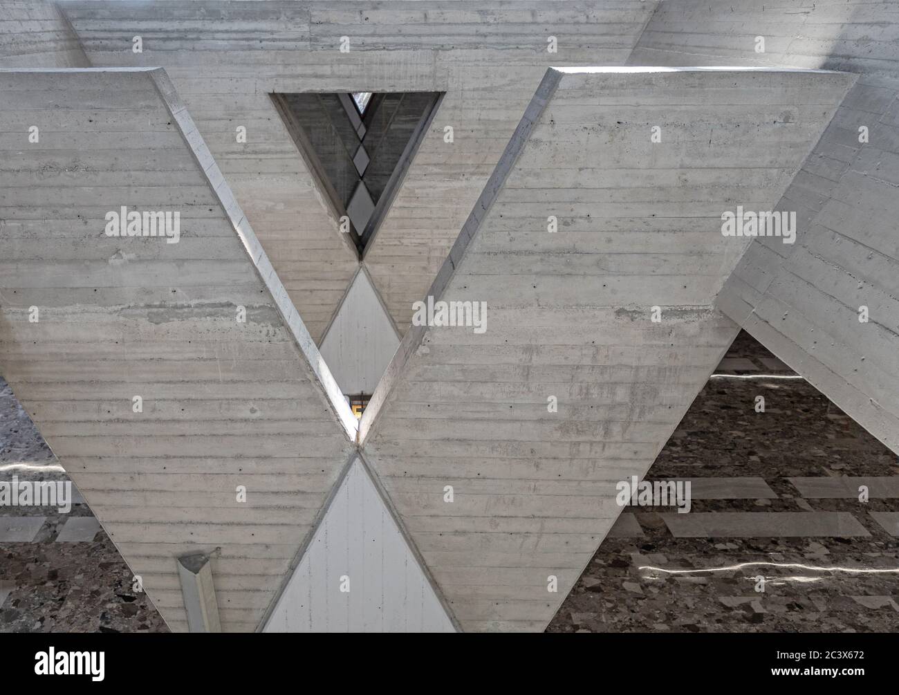 Concrete Walls Structure at Building in Trieste Italy Stock Photo - Alamy