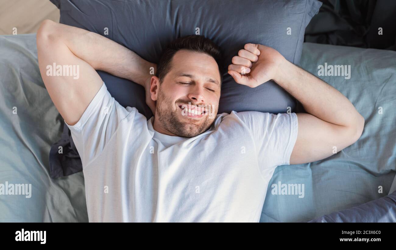 Waking Up Happy Guy