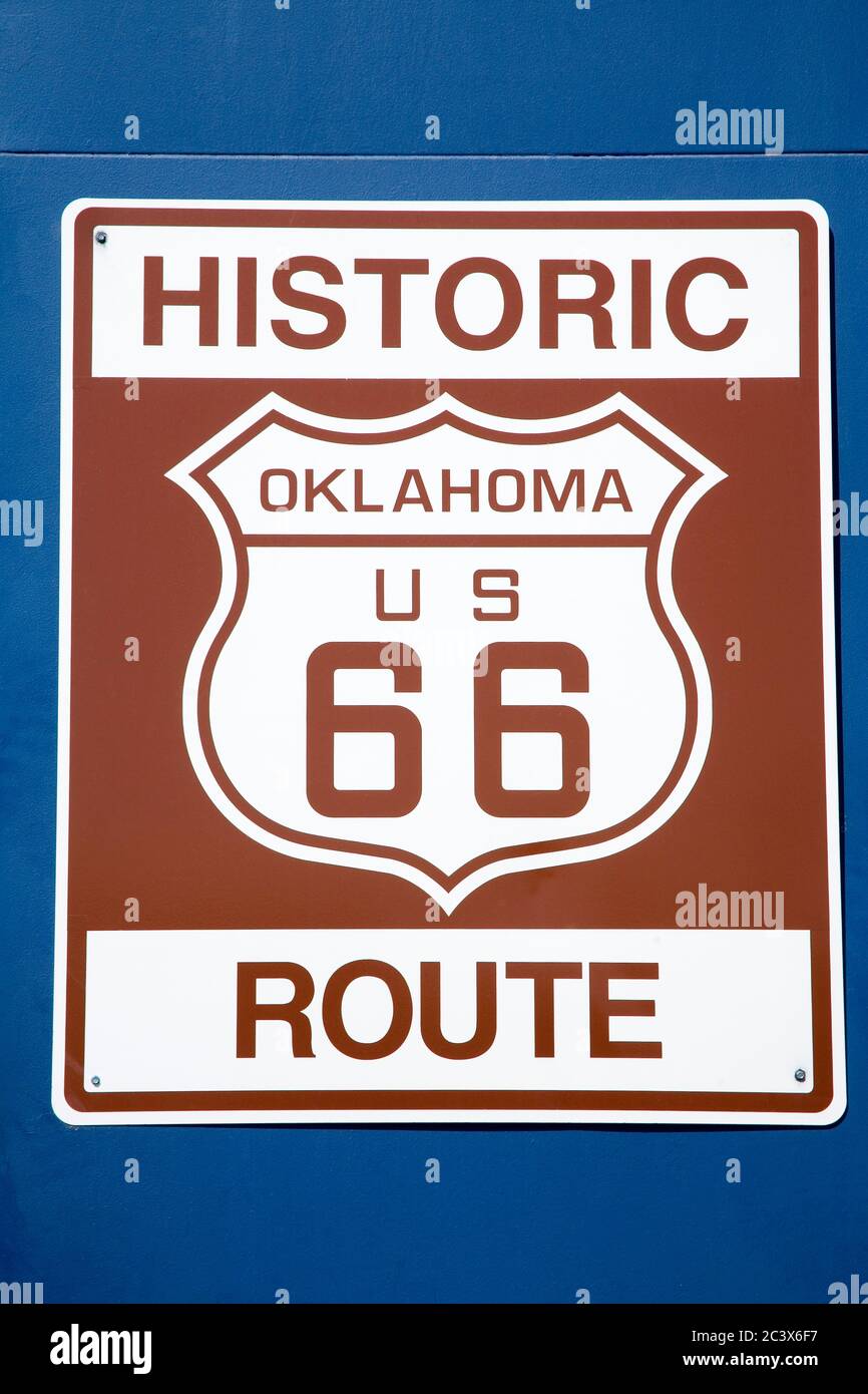 Route 66 sign tulsa oklahoma hi-res stock photography and images - Alamy