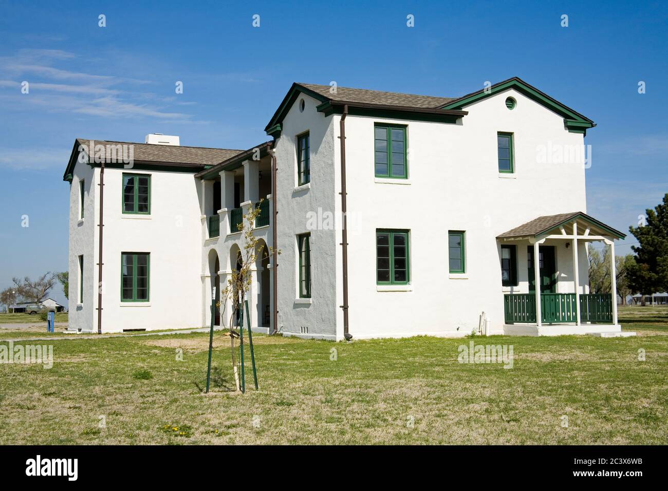 Officers Quarters, Fort El Reno, Oklahoma, USA Stock Photo - Alamy