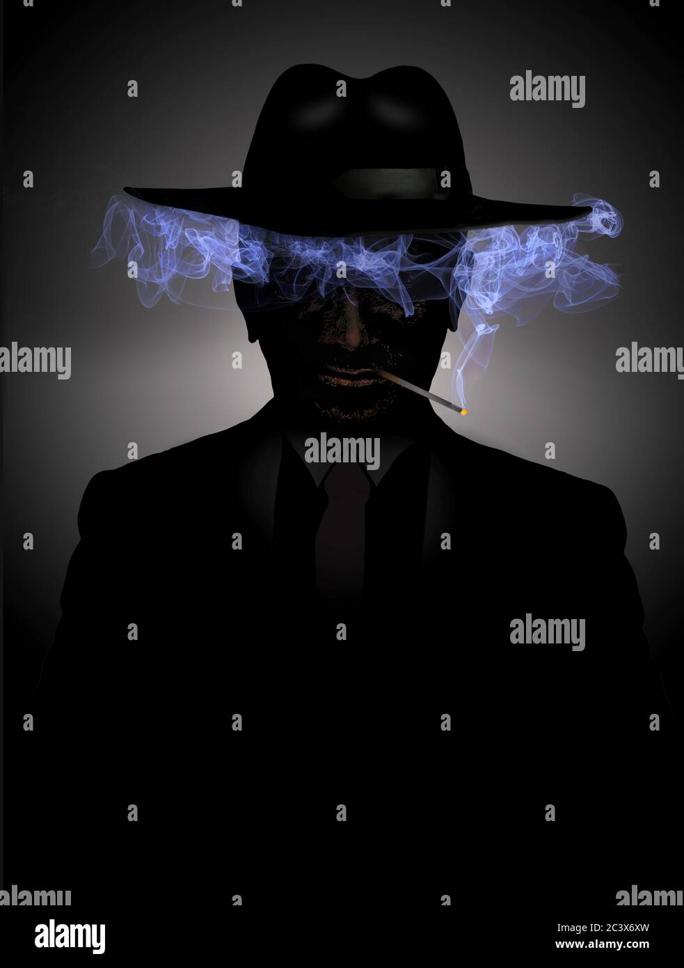 Keeping it under his hat an African-American man in a wide brim fedora ...