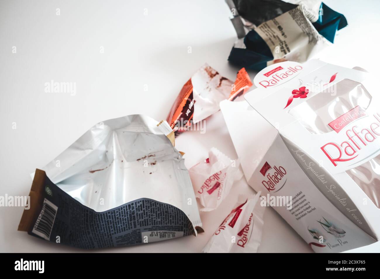 Empty sweet wrappers hi-res stock photography and images - Alamy