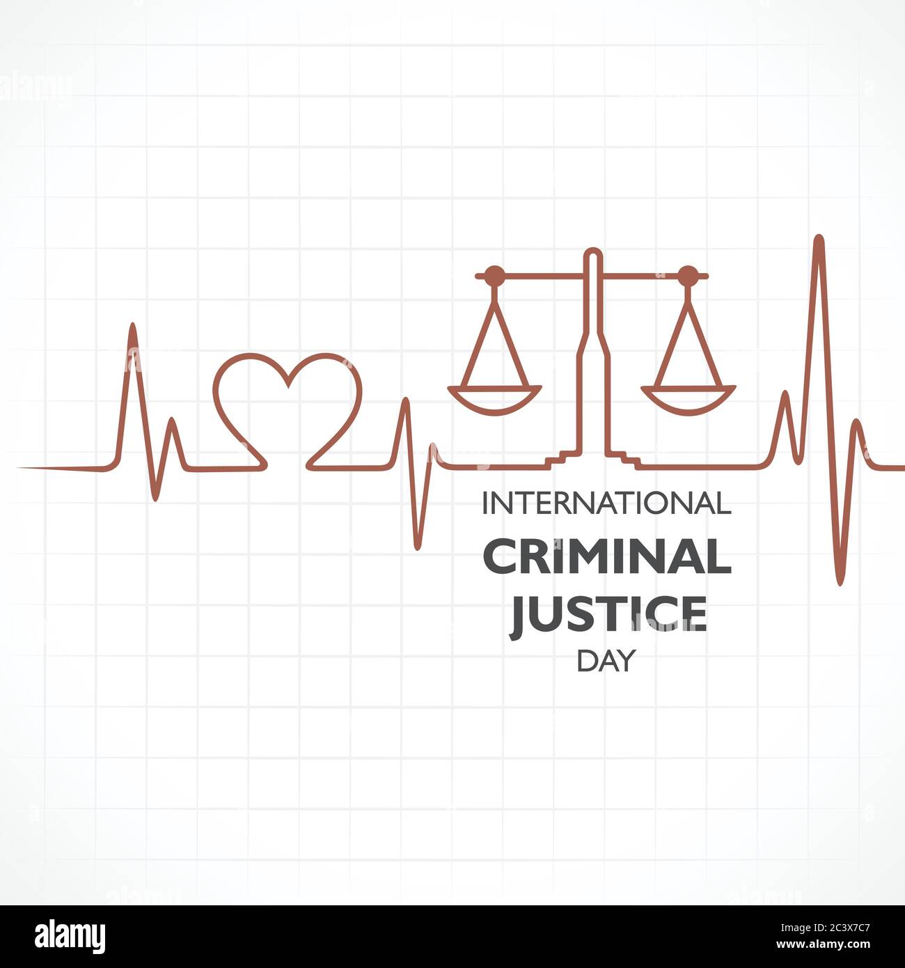 vector illustration for International Criminal Justice Day observed on ...