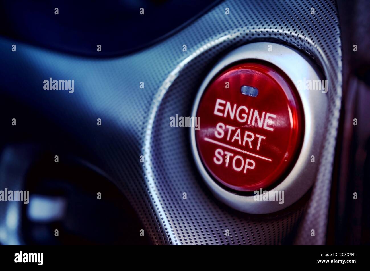 Luxury vehicles push to start ignition Stock Photo - Alamy
