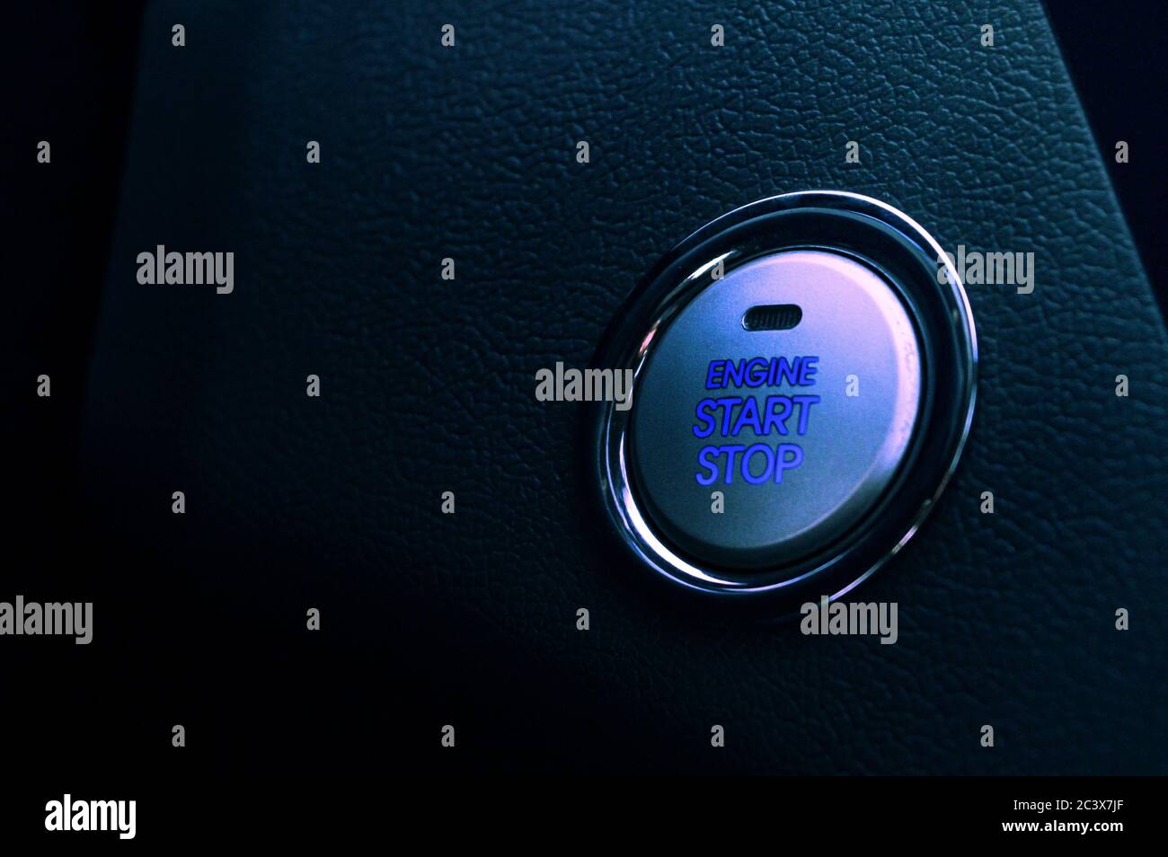 Luxury vehicles push to start ignition Stock Photo - Alamy