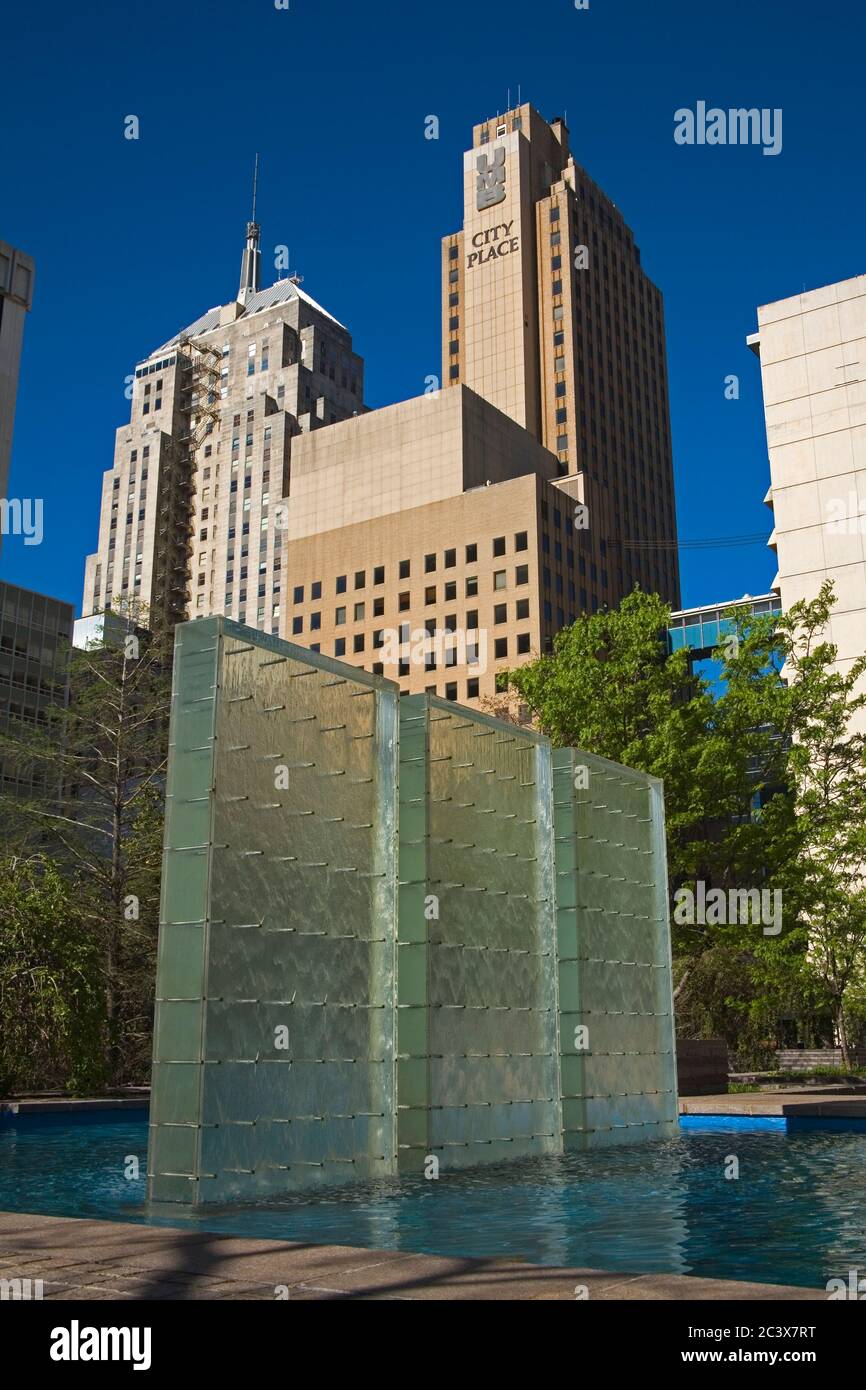 Robert S. Kerr Park, Downtown Oklahoma City, Oklahoma, USA Stock Photo ...