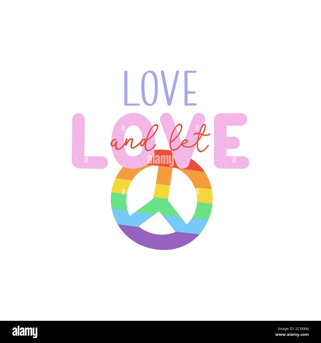 Peace pride shirt Stock Vector Images - Alamy