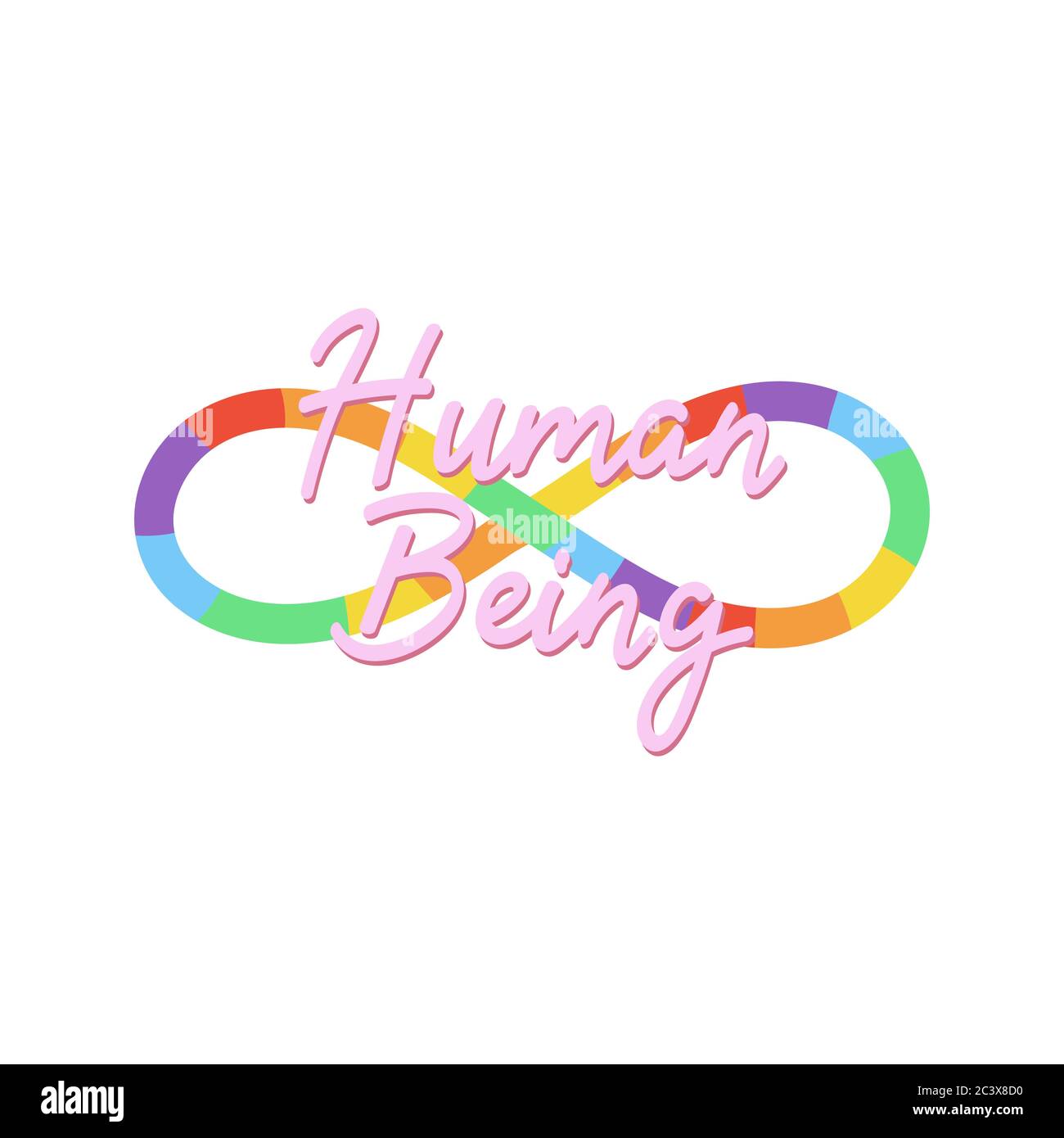 Cute LGBTQ pride print. Colorful design elements and typography. Vector ...