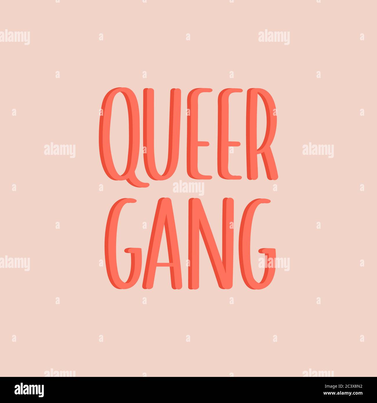 LGBTQ pride print with lovely typography. Vector hand drawn lettering ...