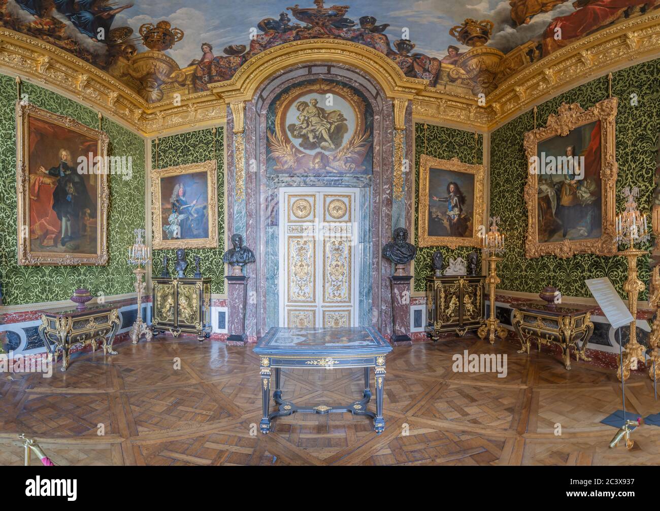 Versailles, France - 06 19 2020: The abundance room inside the Castle ...