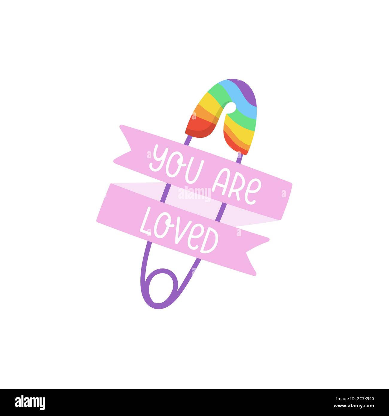 Cute LGBTQ pride print. Colorful design elements and typography. Vector ...