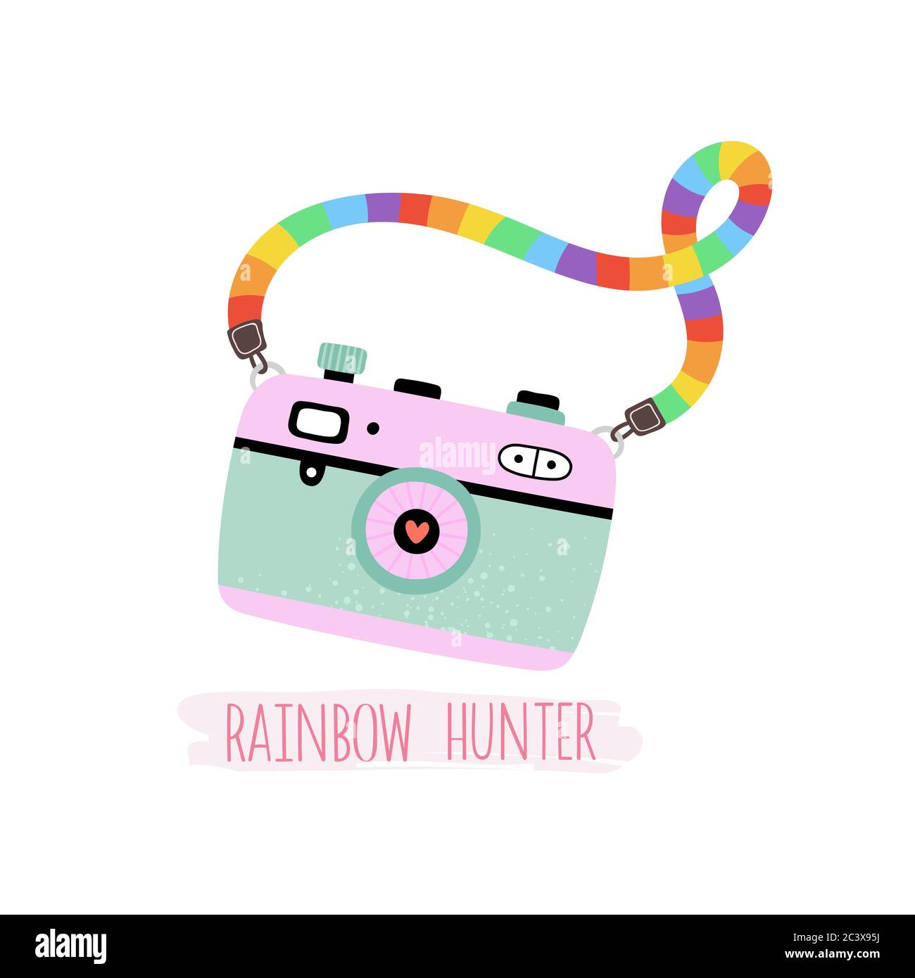 Cute LGBTQ pride print. Colorful design elements and typography. Vector ...