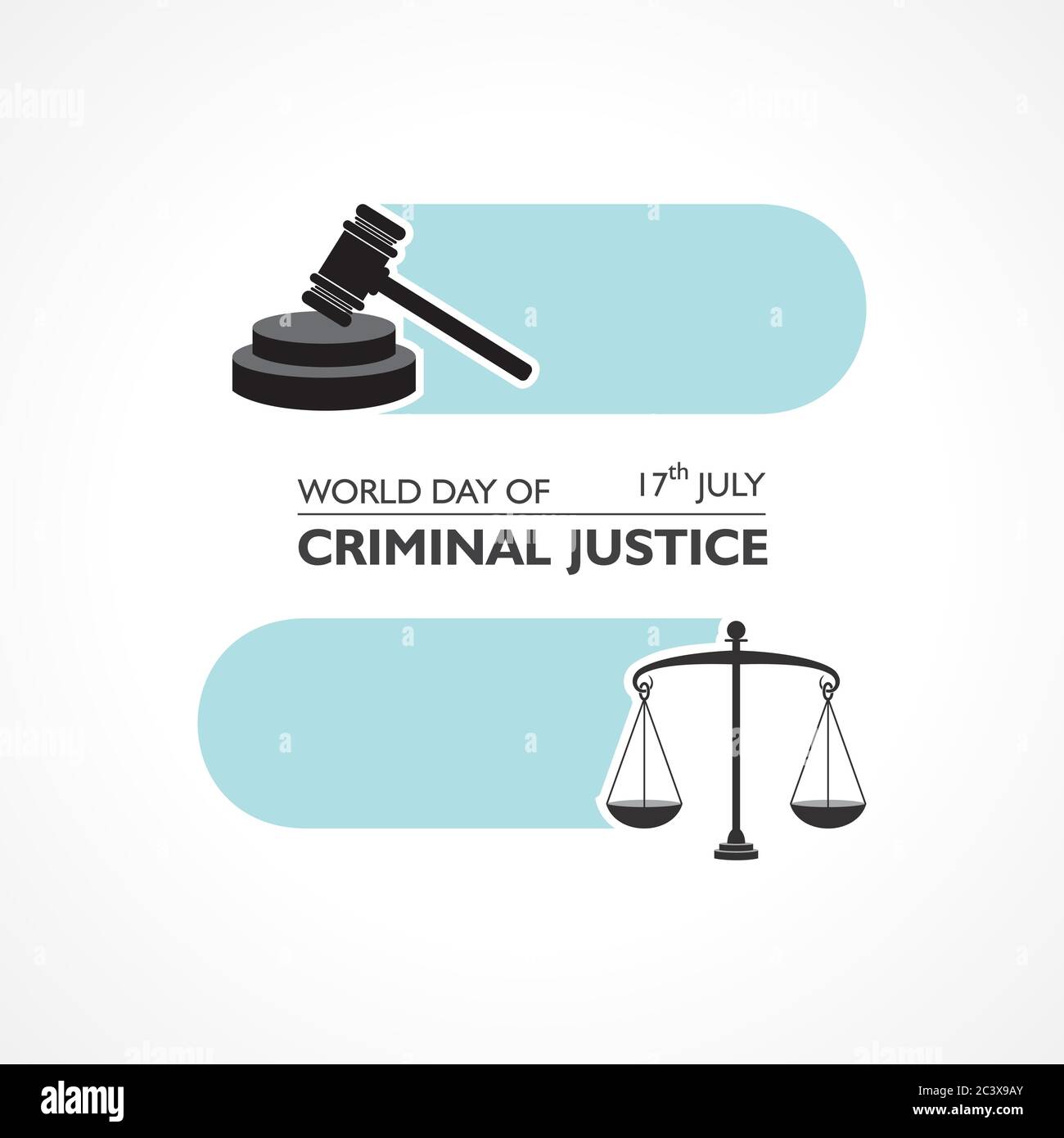 vector illustration for International Criminal Justice Day observed on ...