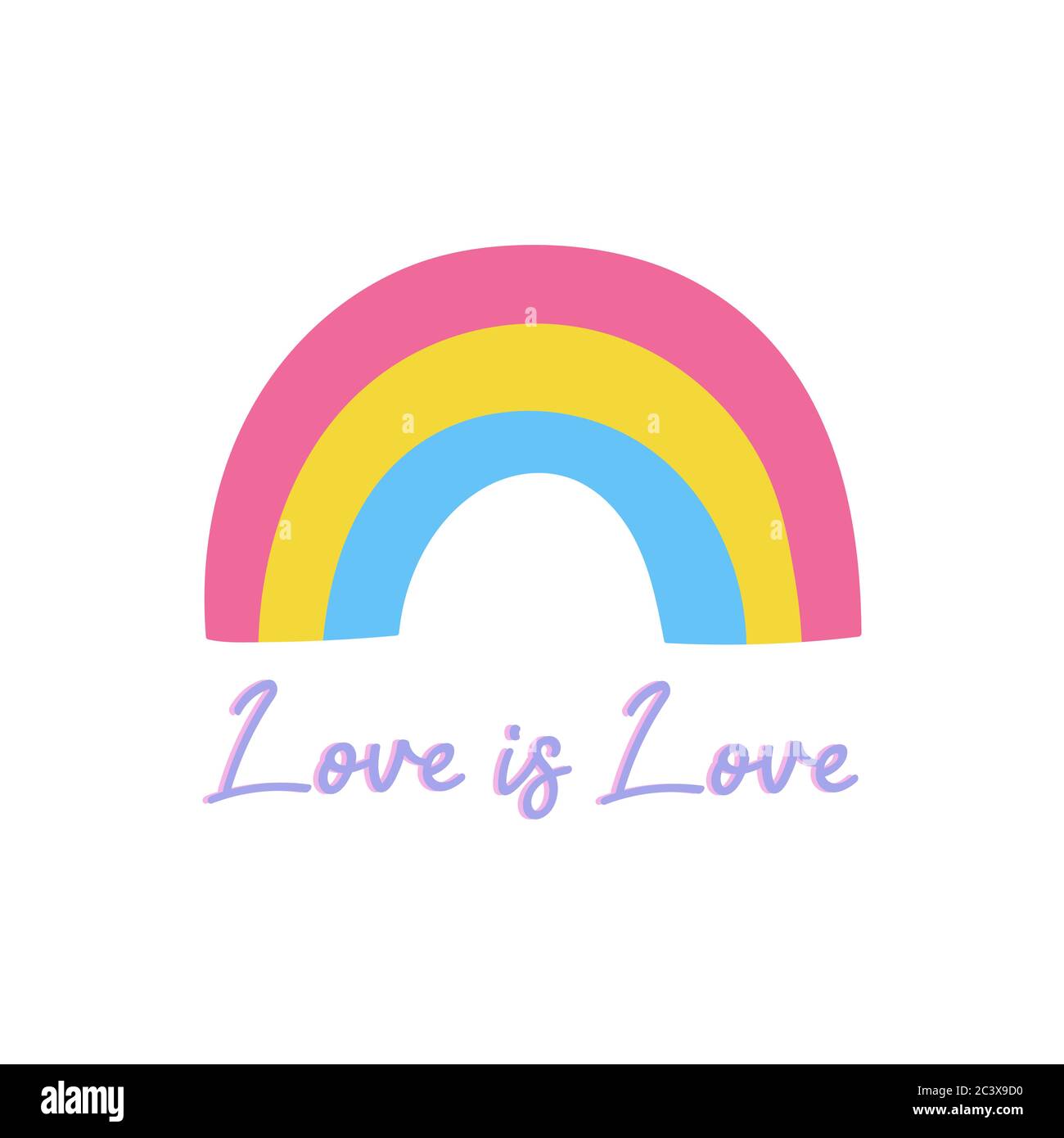 Cute LGBTQ pride print. Colorful design elements and typography. Vector ...