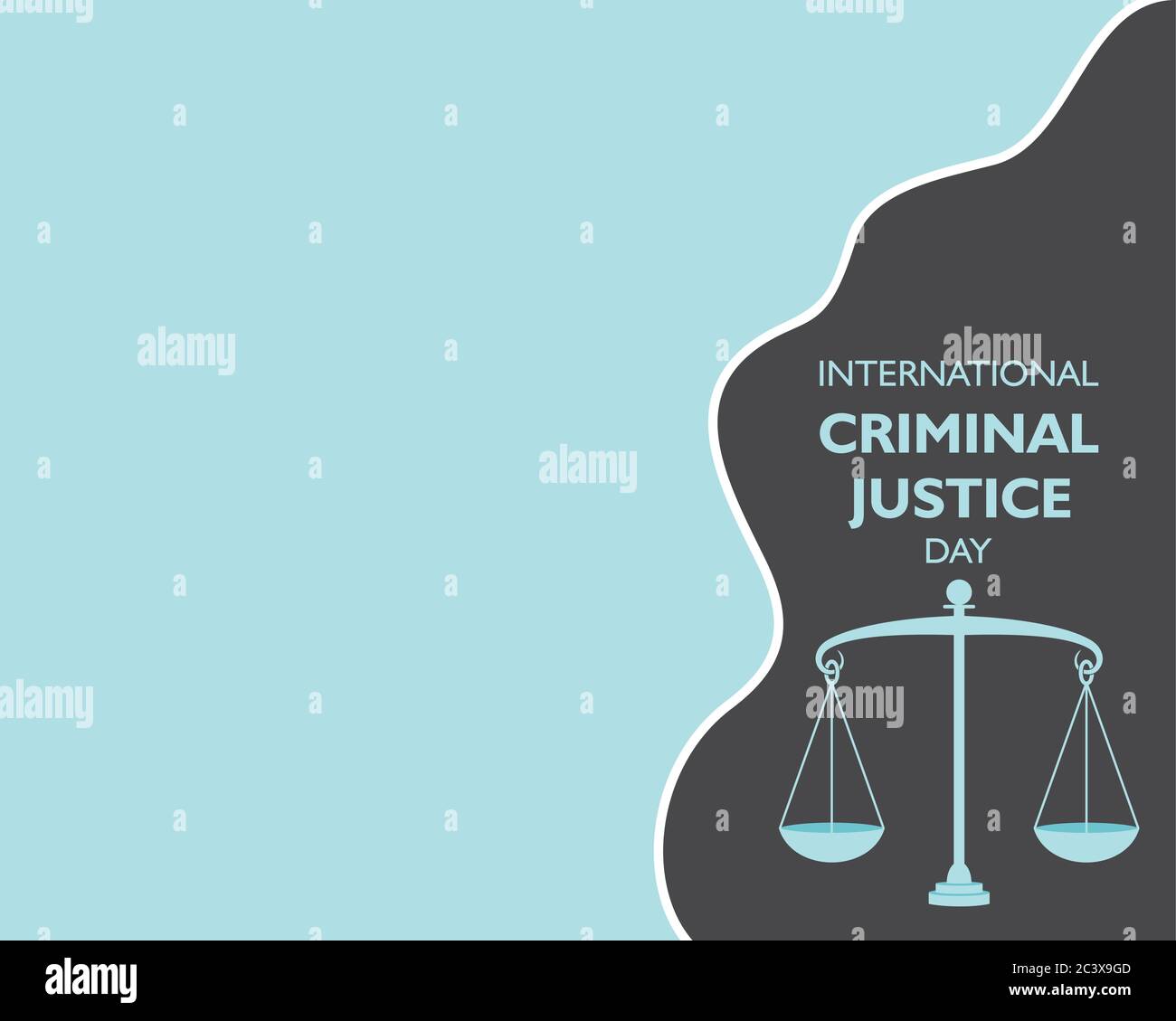 vector illustration for International Criminal Justice Day observed on ...