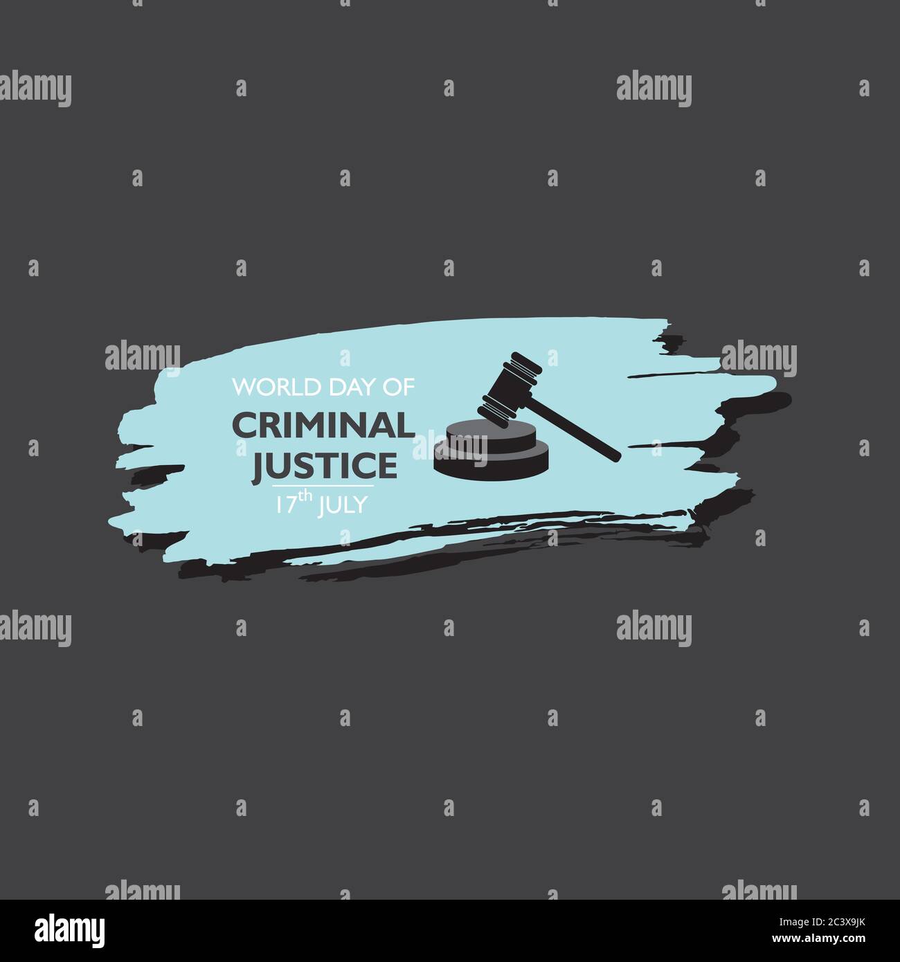 vector illustration for International Criminal Justice Day observed on ...